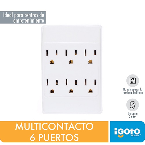 AM06 MULTICONTACTO DOBLE CON 2 ENTRADAS USB 15A 125V 270J BLANCO ...