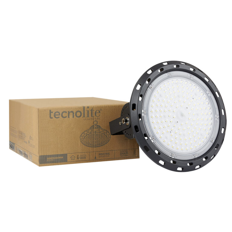LUMINARIA LED HIGHBAY 100W 100-277V 10000Lm. 6500K NEGRO TECNOLITE ...